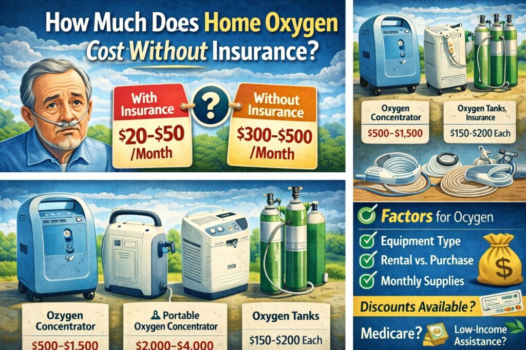 How Much Does Home Oxygen Cost Without Insurance Today?